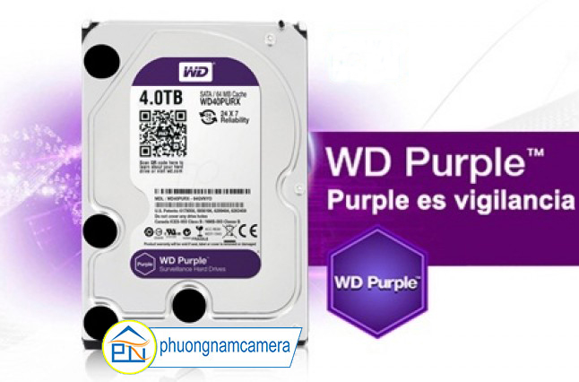 Ổ cứng chuyên dụng 4TB WESTERN PURPLE WD40PURX-78